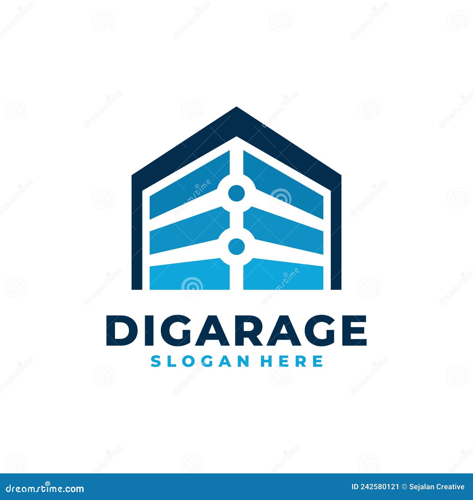 Digital garage logo vector stock vector. Illustration of computer ...