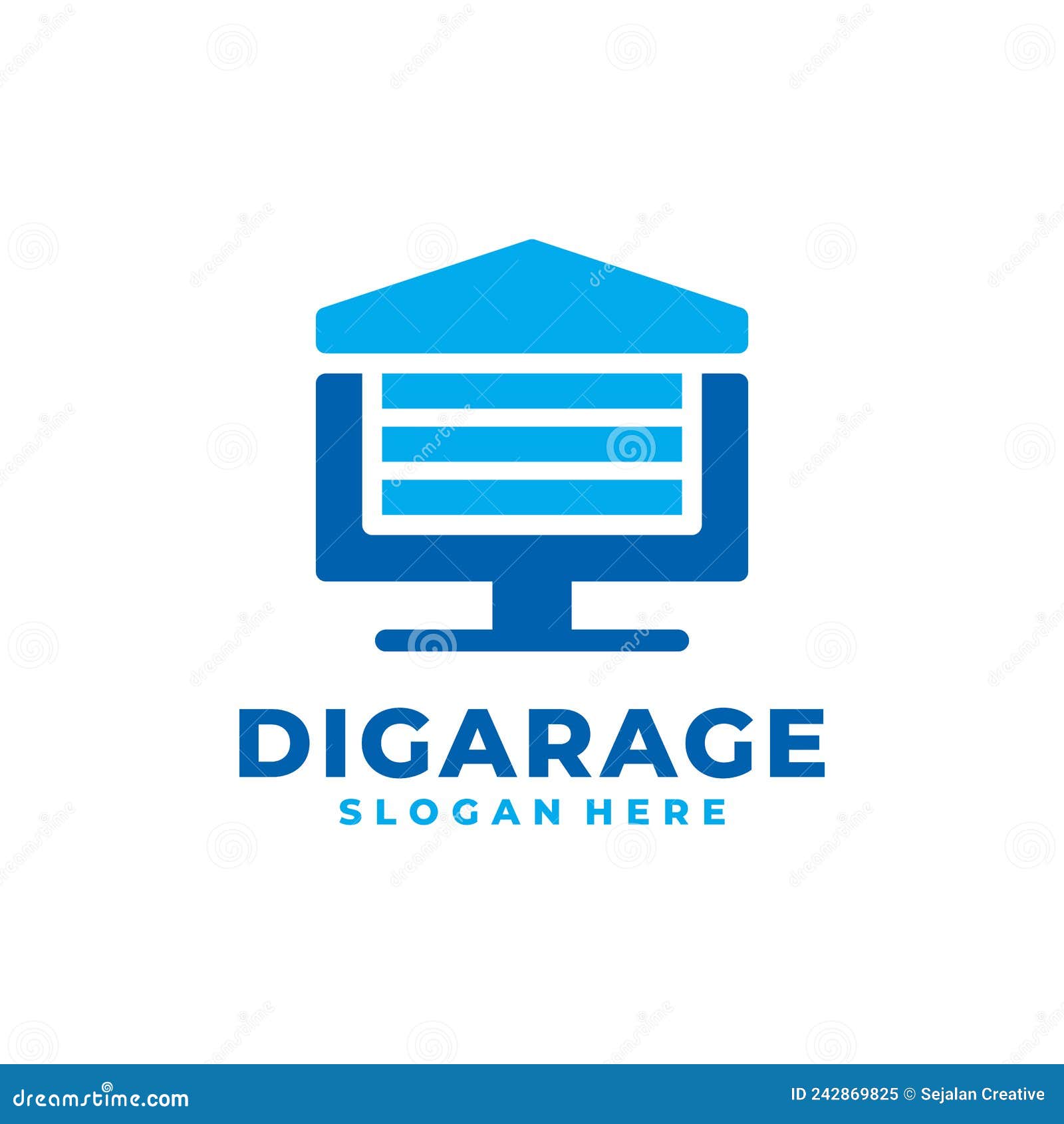 Digital garage logo vector stock vector. Illustration of abstract ...