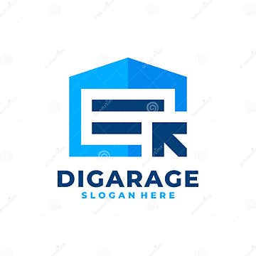 Digital garage logo vector stock vector. Illustration of internet ...