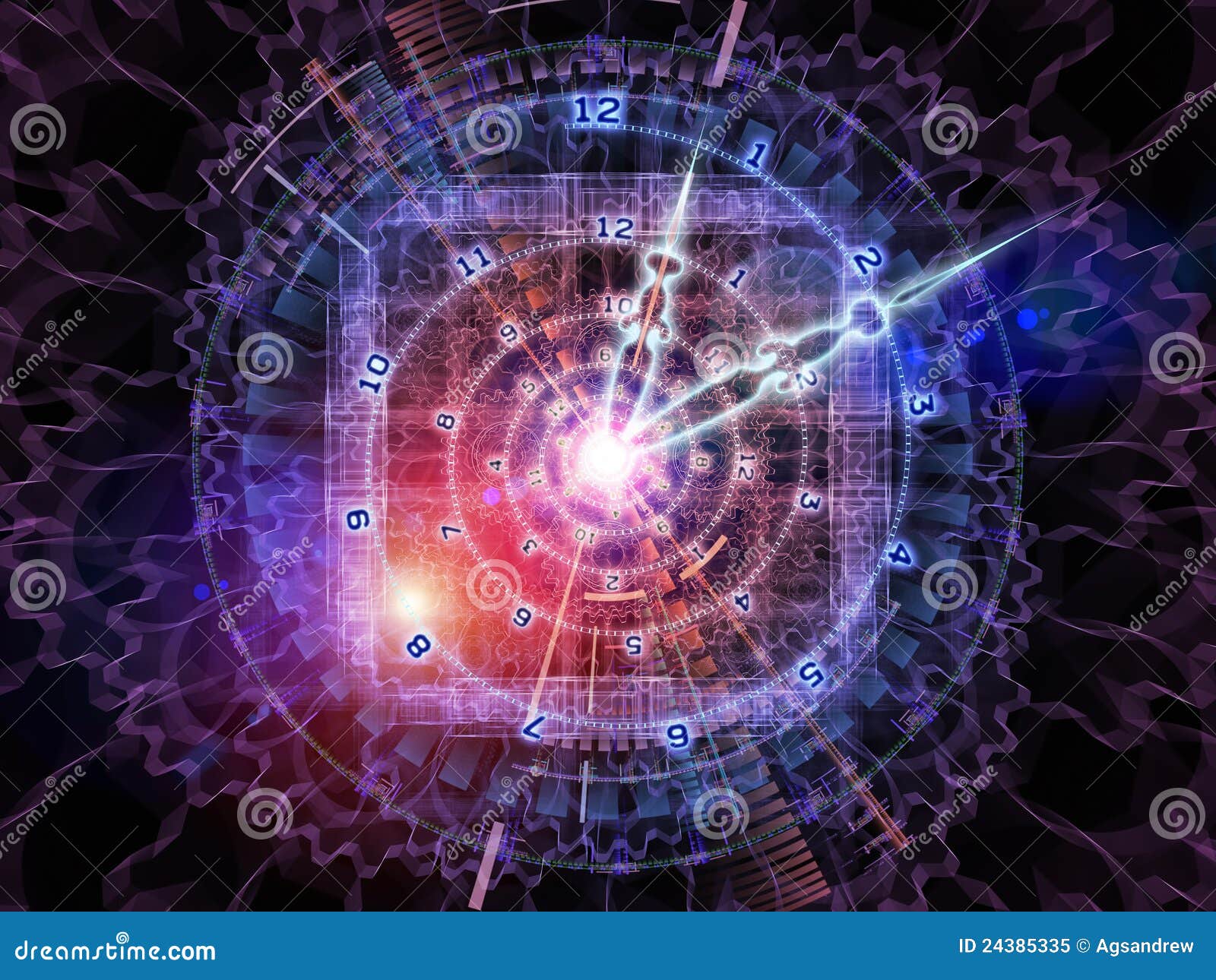 Digital gears stock illustration. Illustration of technology - 24385335