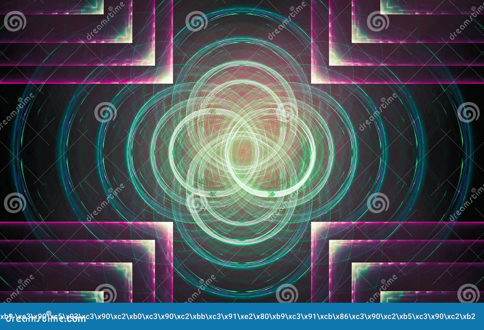 Digital Generated Image in the Form of Abstract Geometric Shapes of ...