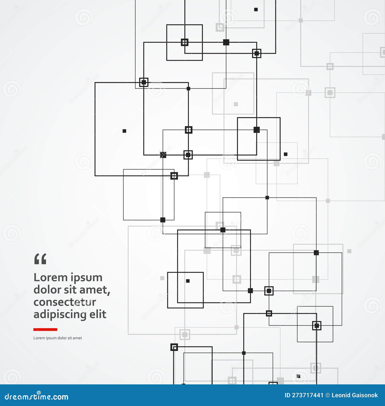 Digital Geometric Abstraction with Lines and Dots Stock Illustration ...