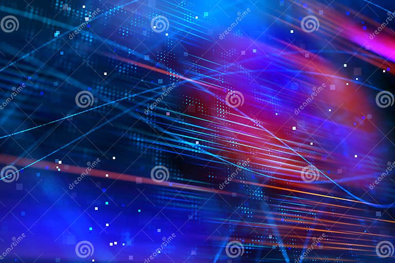 Digital Geometric Background Stock Illustration - Illustration of glow ...