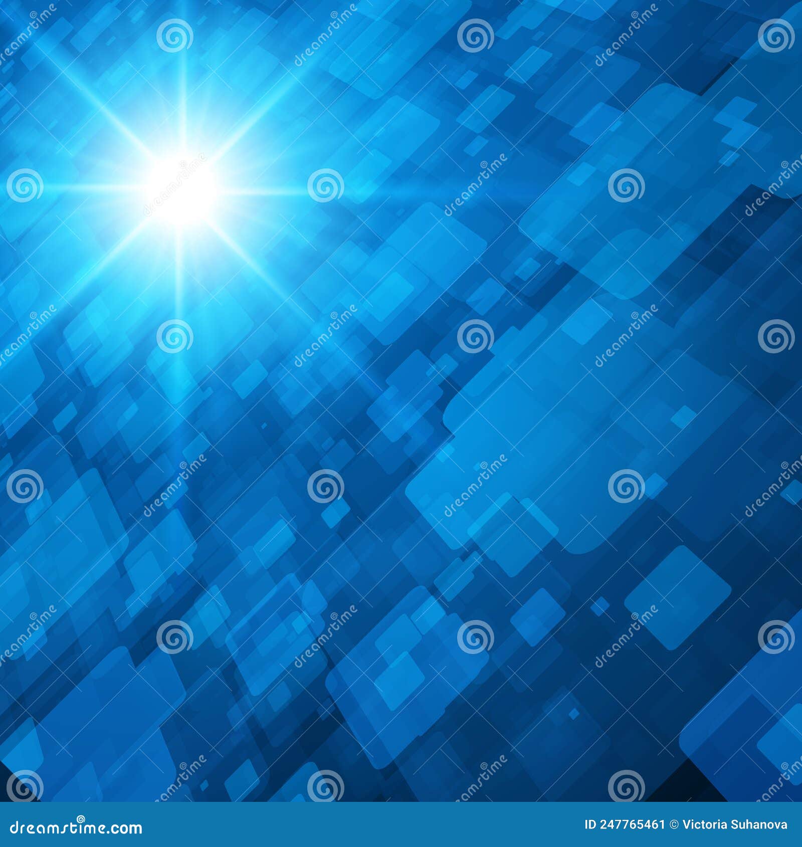 Digital Geometry Flow Matrix Blue Rectangle Figure Cyberspace Flash ...