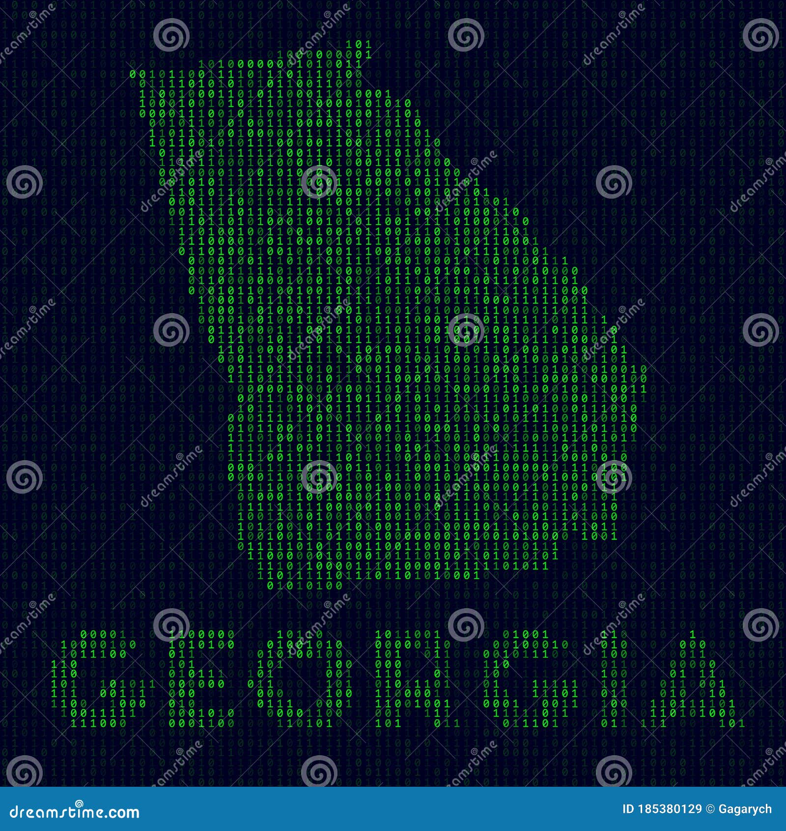 Digital Georgia logo. stock vector. Illustration of abstract - 185380129