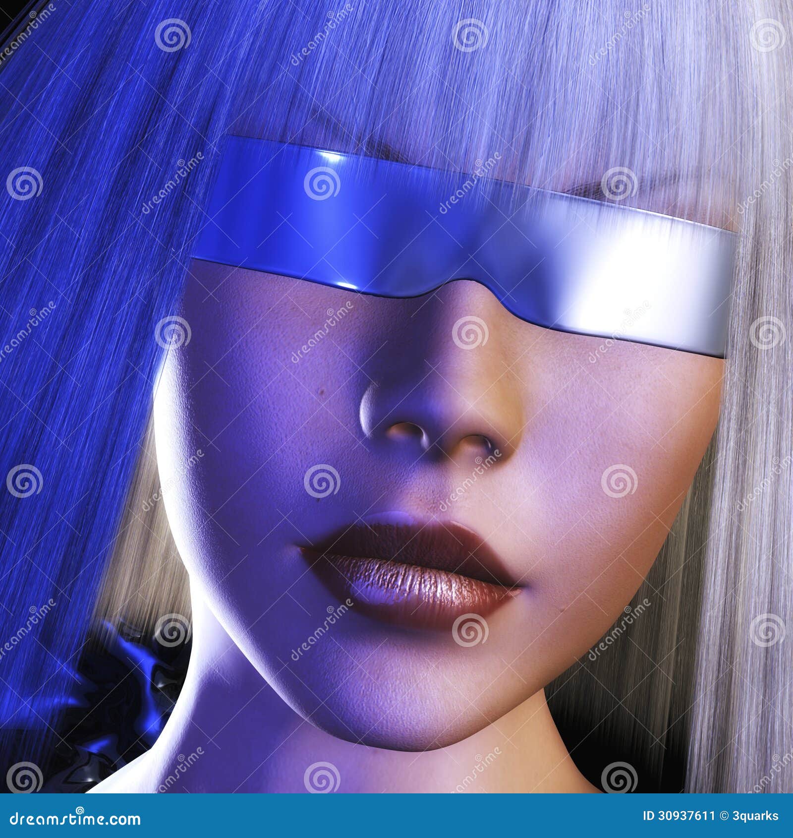 Digital Art: Girl On Park Bench, Black And White Realism Royalty-Free ...