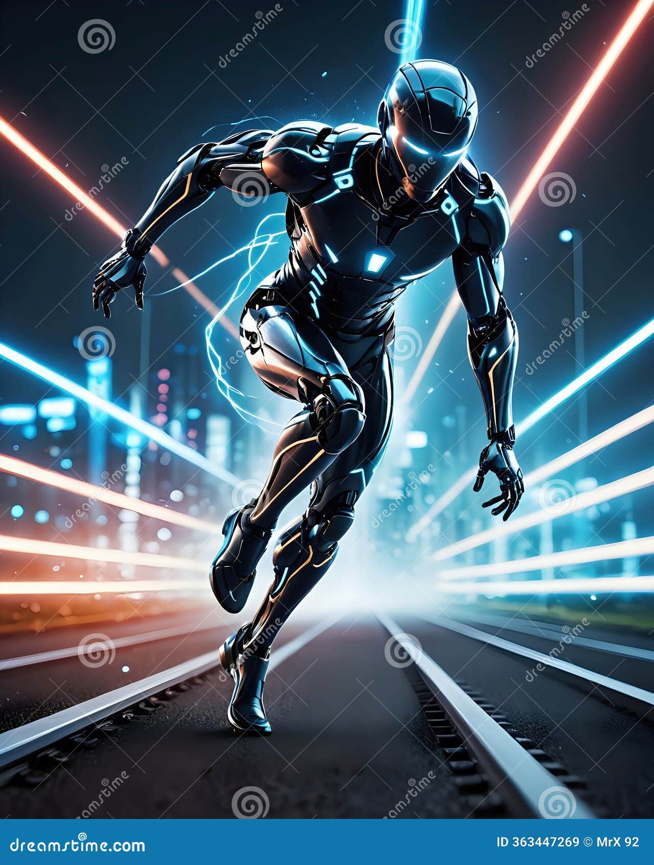 Futuristic Gladiator: AI-Generated Artwork Royalty-Free Stock Image ...
