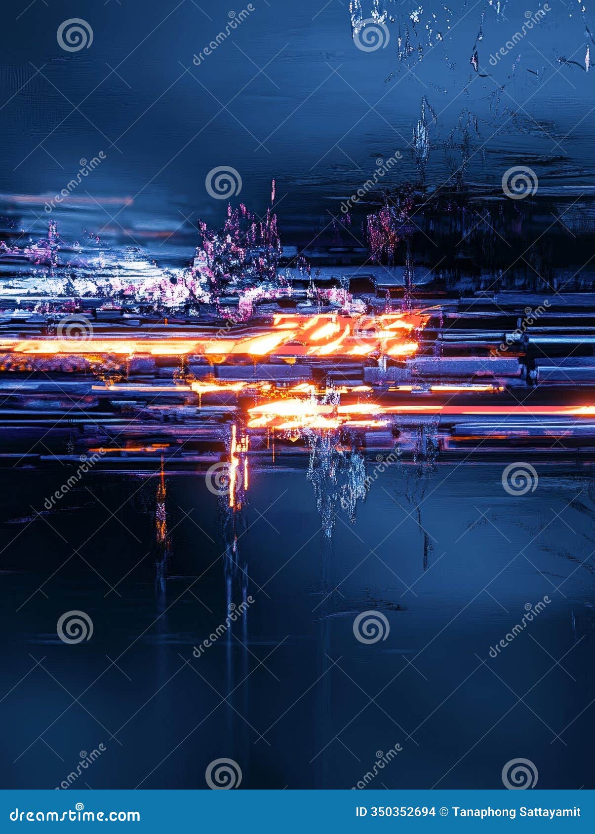 Digital Glitch Abstract Tech Art Symbolizes Technology Innovation Data ...