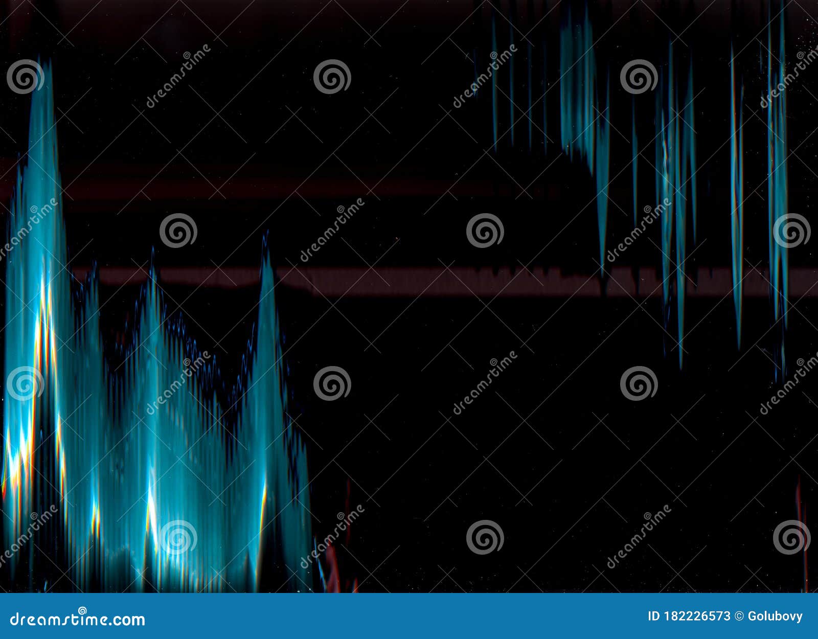 Digital Glitch Background Blue Artifacts Black Stock Illustration ...