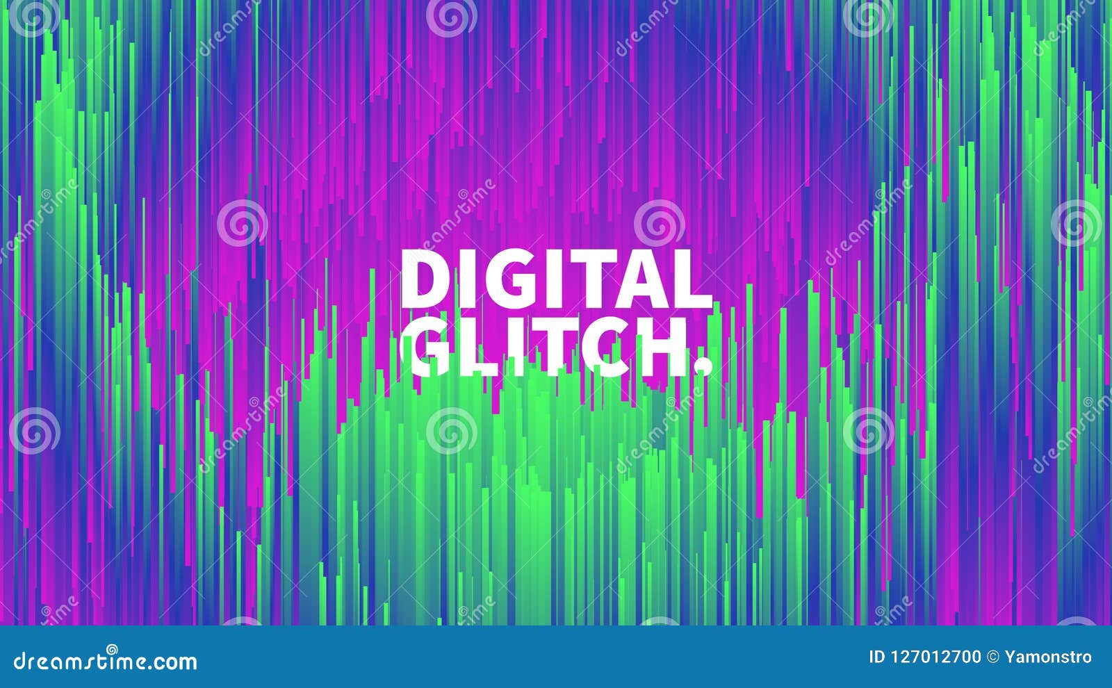 Digital Glitch Effect Vector Abstract Background Stock Vector ...