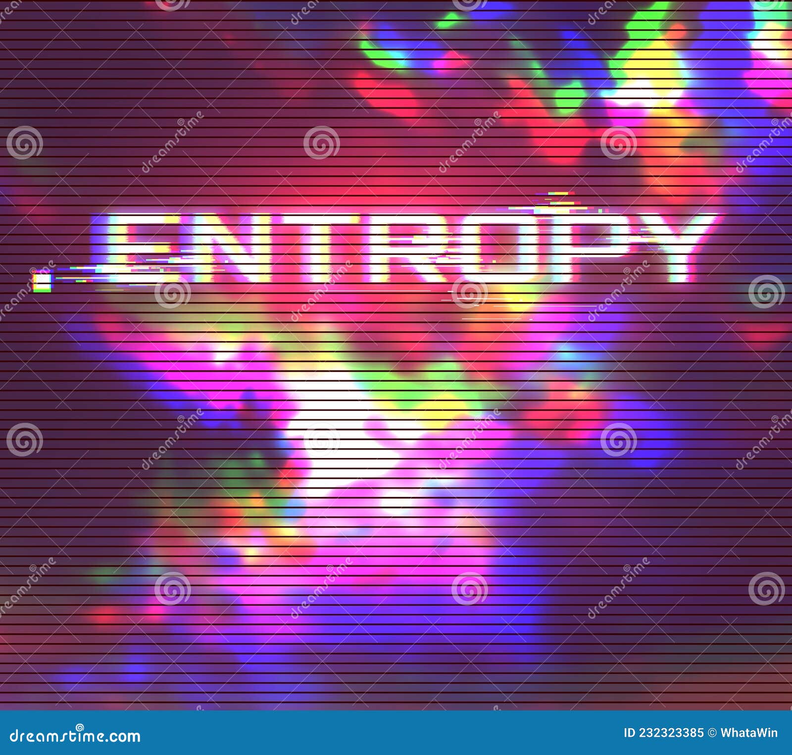 Digital Glitch Effect Vector Abstract Background. Dynamic Vivid Color ...