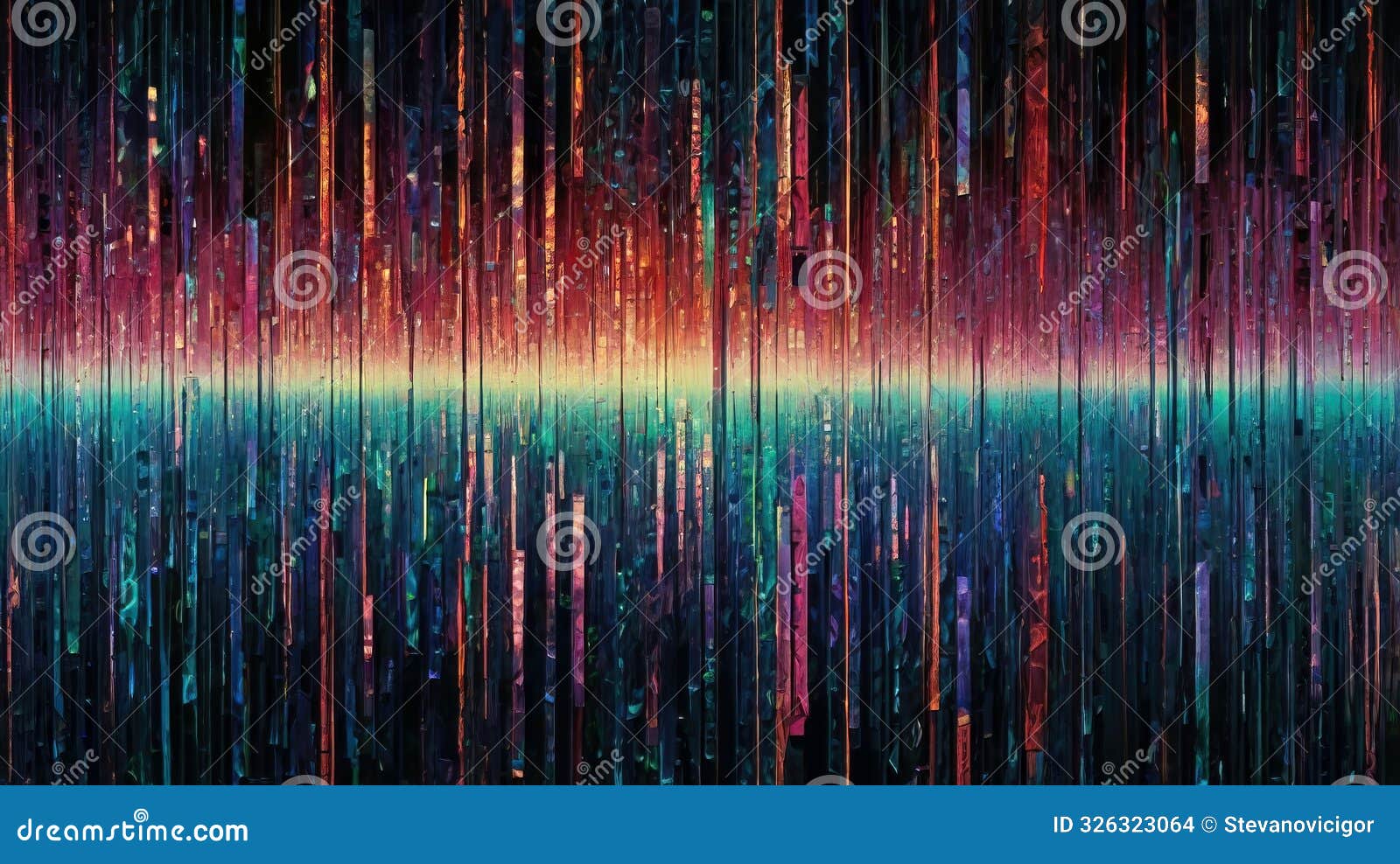 Digital Glitch Technology Background Stock Illustration - Illustration ...