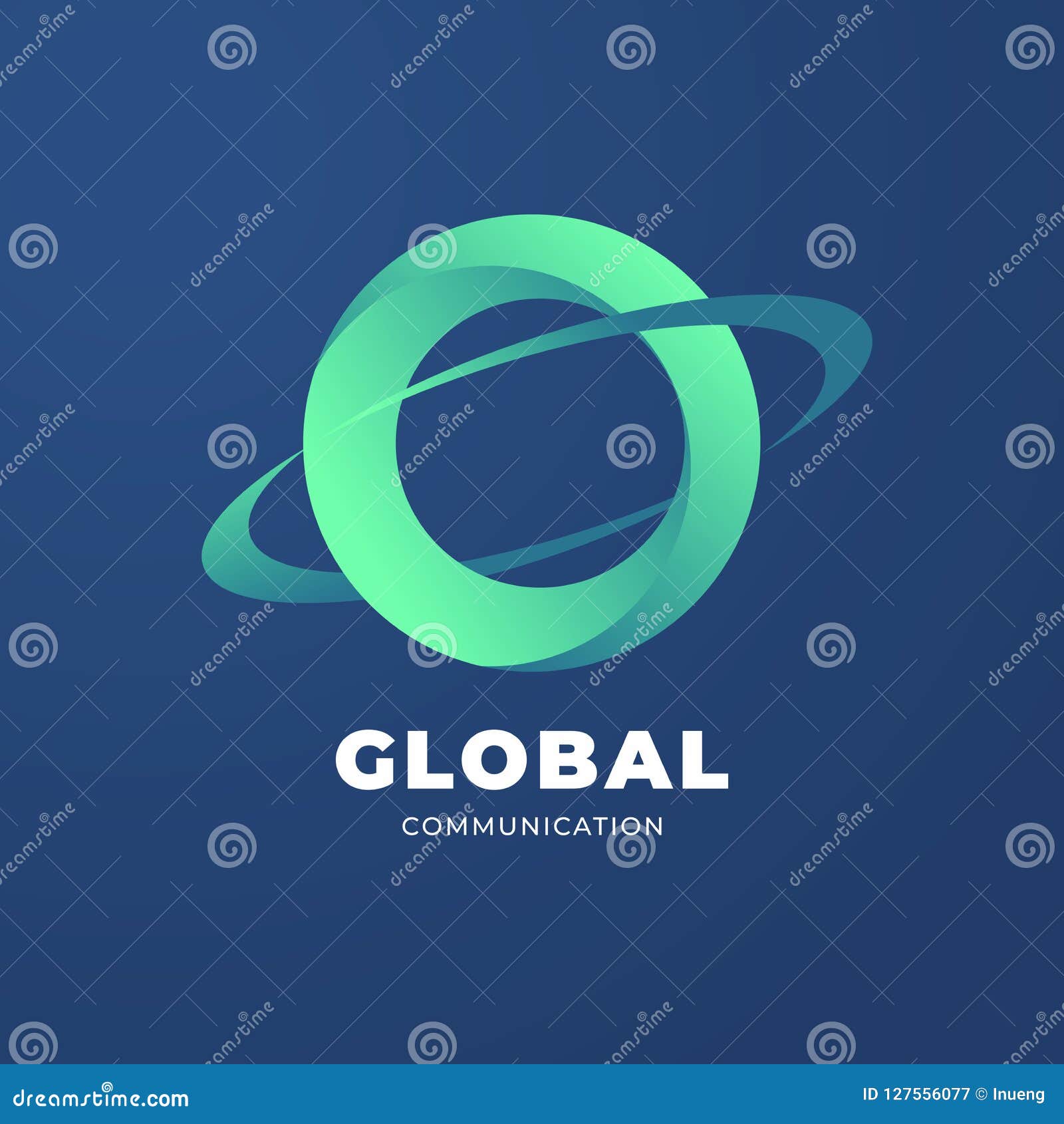 Digital Global Communication Logo Template. Stock Vector - Illustration ...