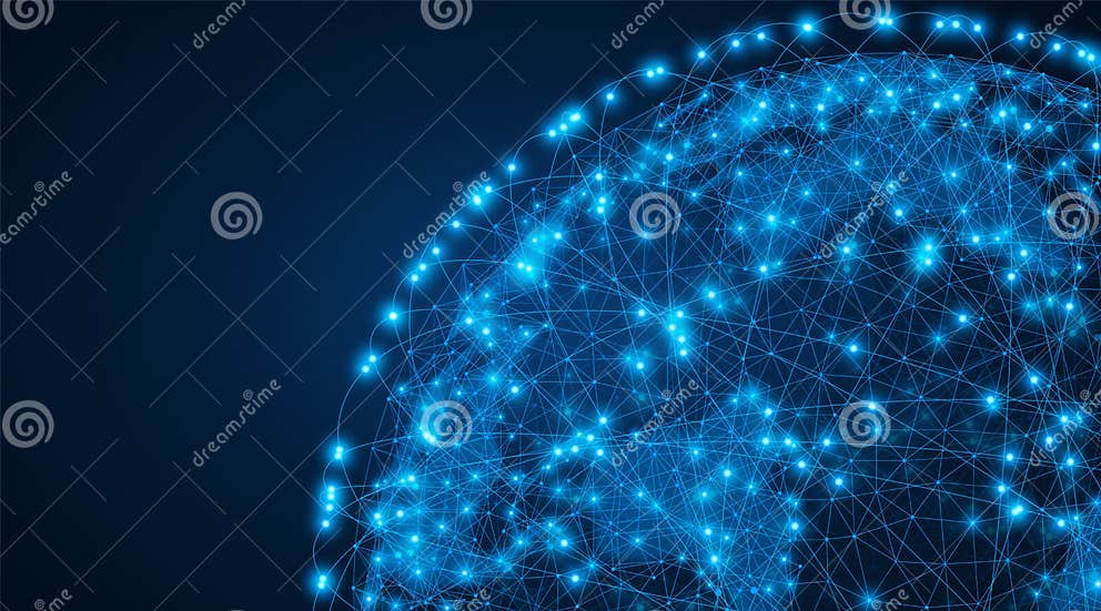 Digital Global Network. High-speed Data Transfer Technology. the World ...