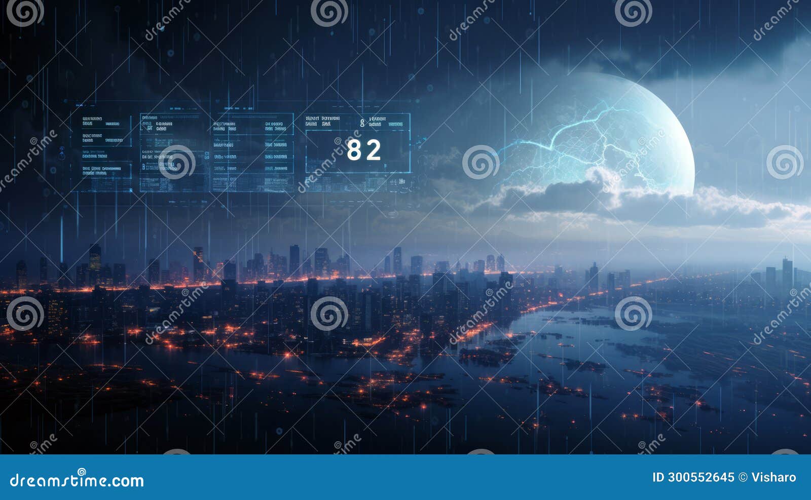 Digital Global Weather Ap with Temperatures and Forecast Stock ...