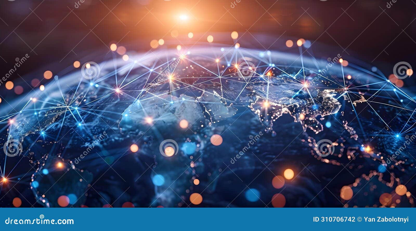 Digital Globalization Symbolized by a Seamless Loop Connecting Diverse ...