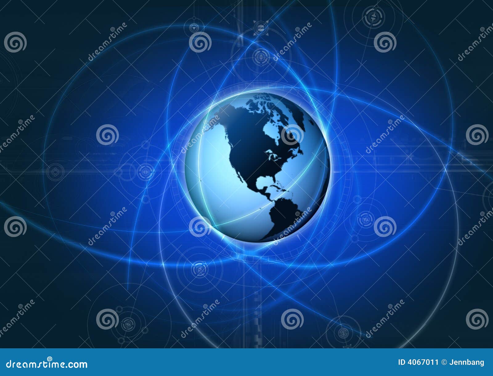 Digital globe stock illustration. Illustration of blue - 4067011