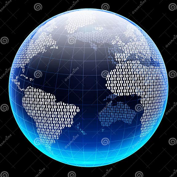 Digital globe stock illustration. Illustration of modern - 4649607