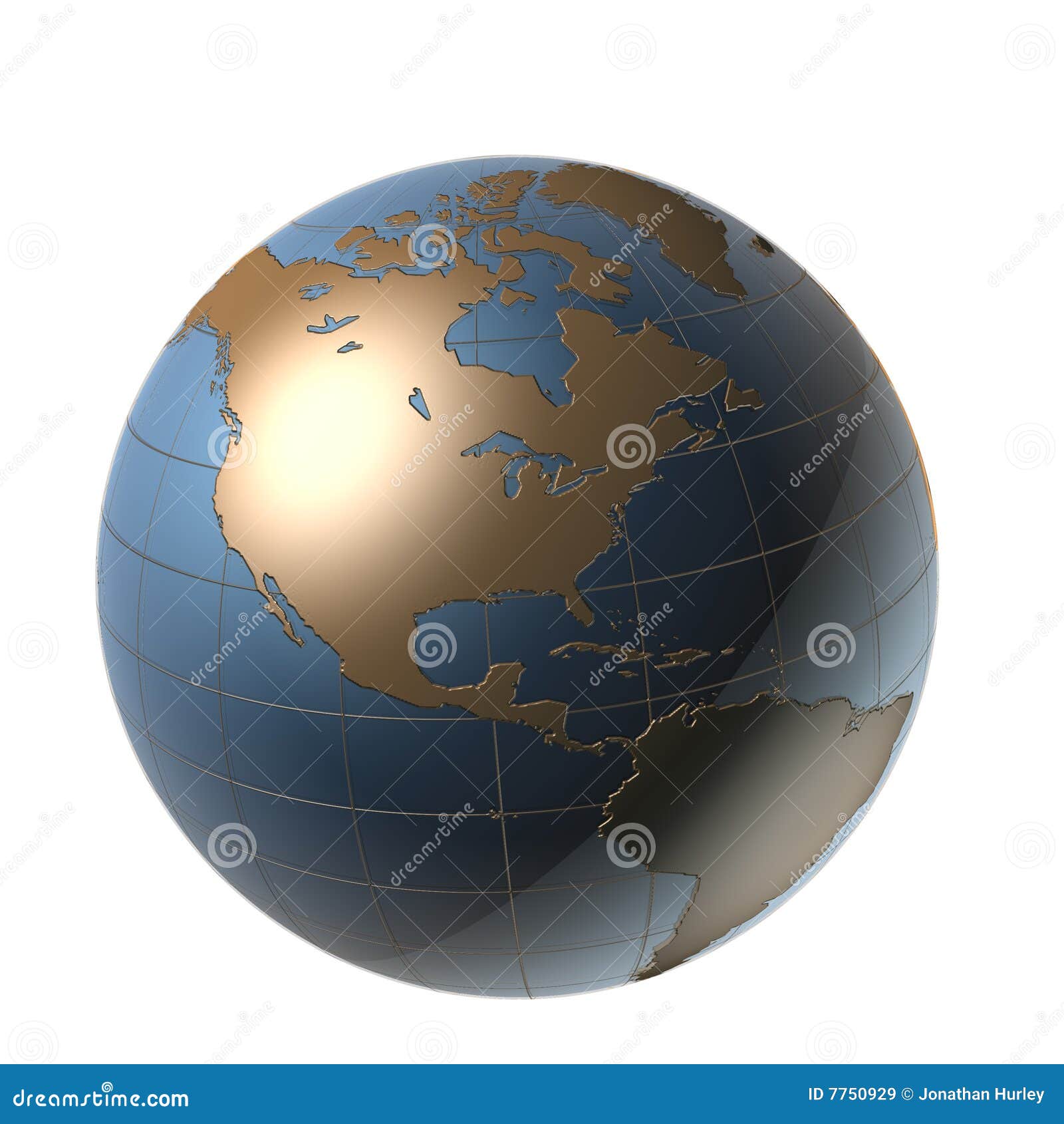 Digital globe america stock illustration. Illustration of planet - 7750929
