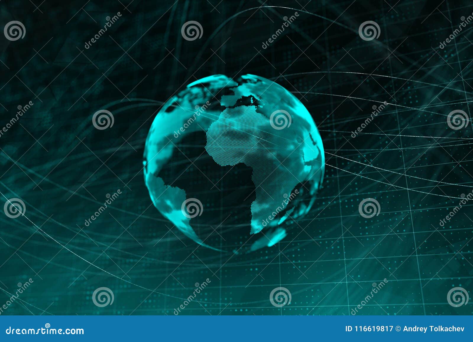 Digital globe backdrop stock illustration. Illustration of future ...