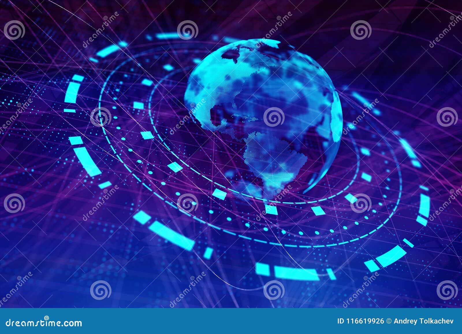 Digital globe background stock illustration. Illustration of hologram ...