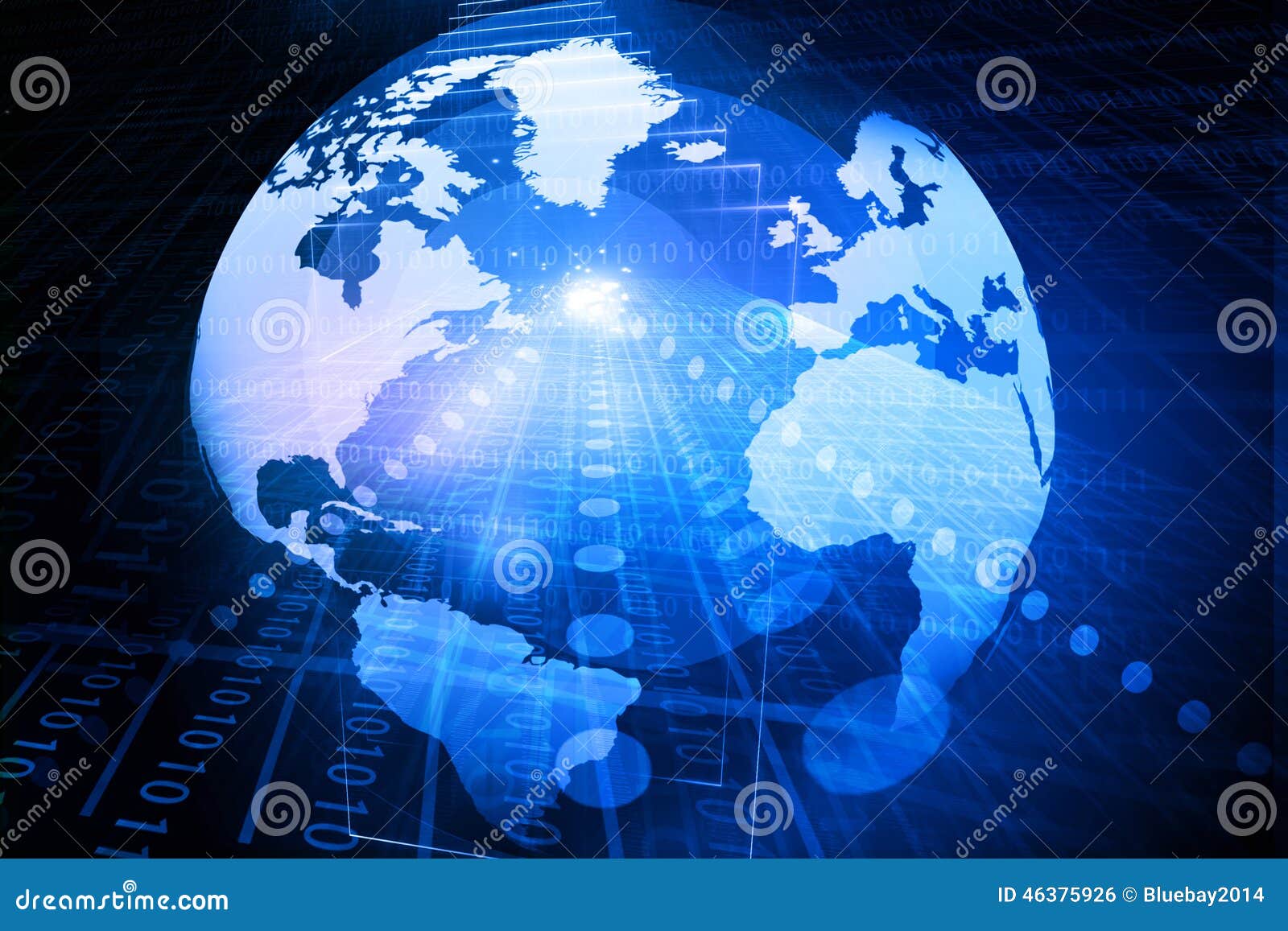 Digital Globe stock illustration. Illustration of computer - 46375926