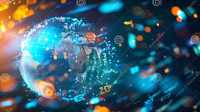 Global Network Technology and AI Concept Stock Photo - Image of ...