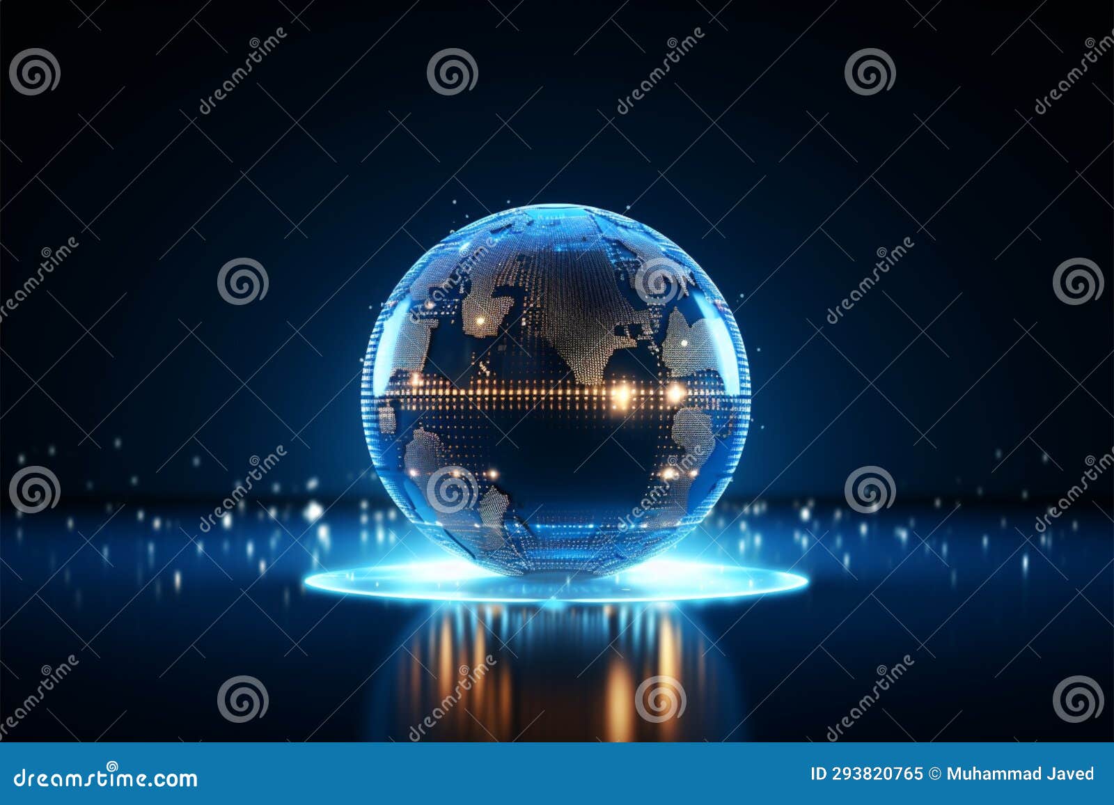 Digital Globe Shift Futuristic Abstract Earth Symbolizes Transformation ...