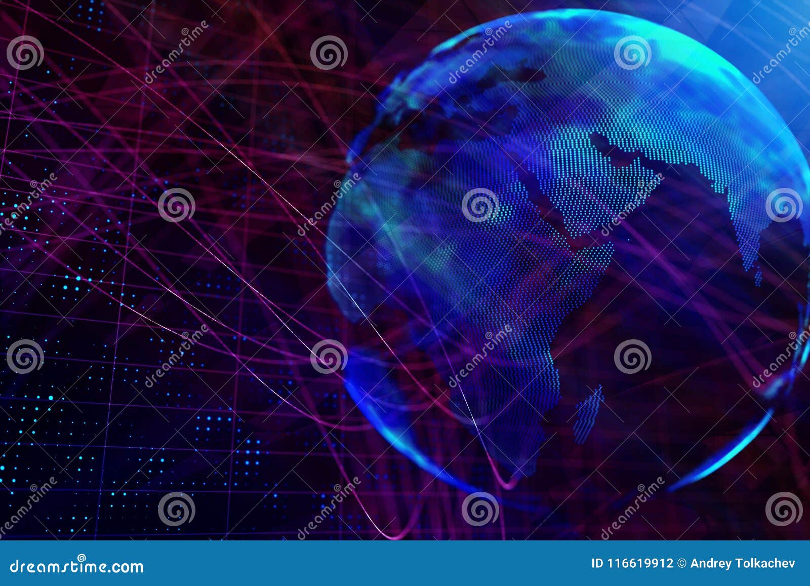 Digital globe wallpaper stock illustration. Illustration of design ...