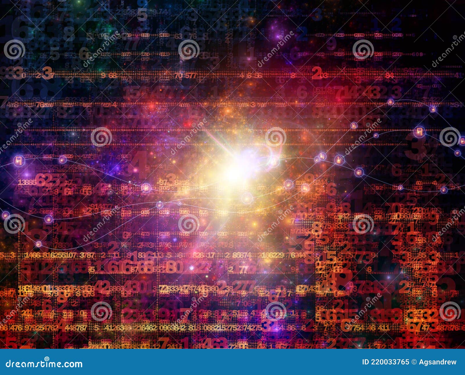 Digital Glow stock illustration. Illustration of glow - 220033765