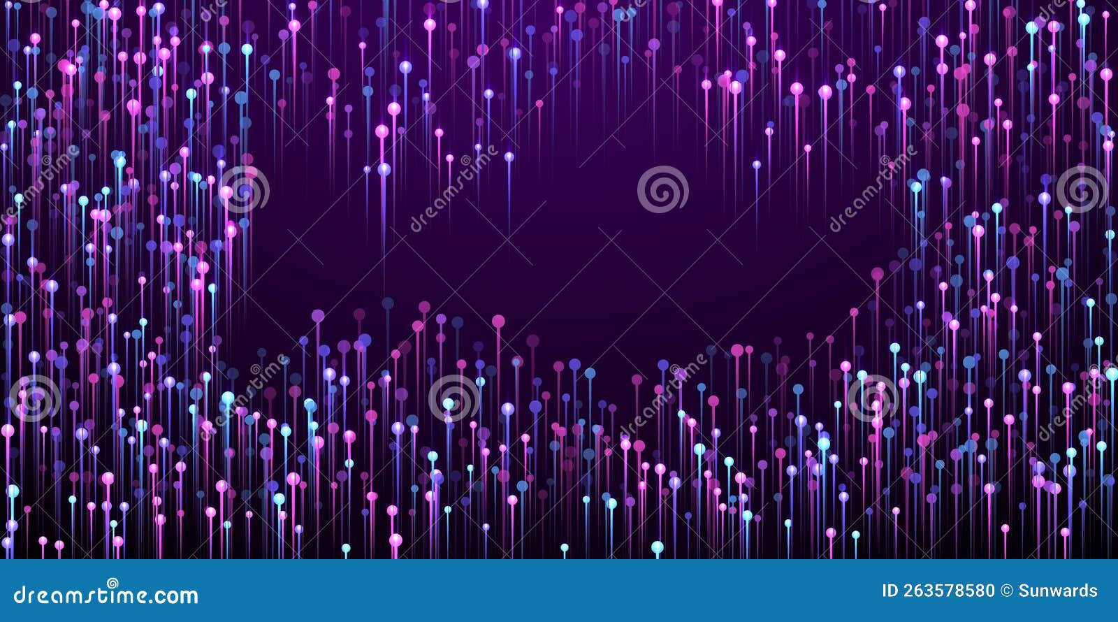 Digital Glowing Line Rays Speed Motion Vector. Stock Vector ...