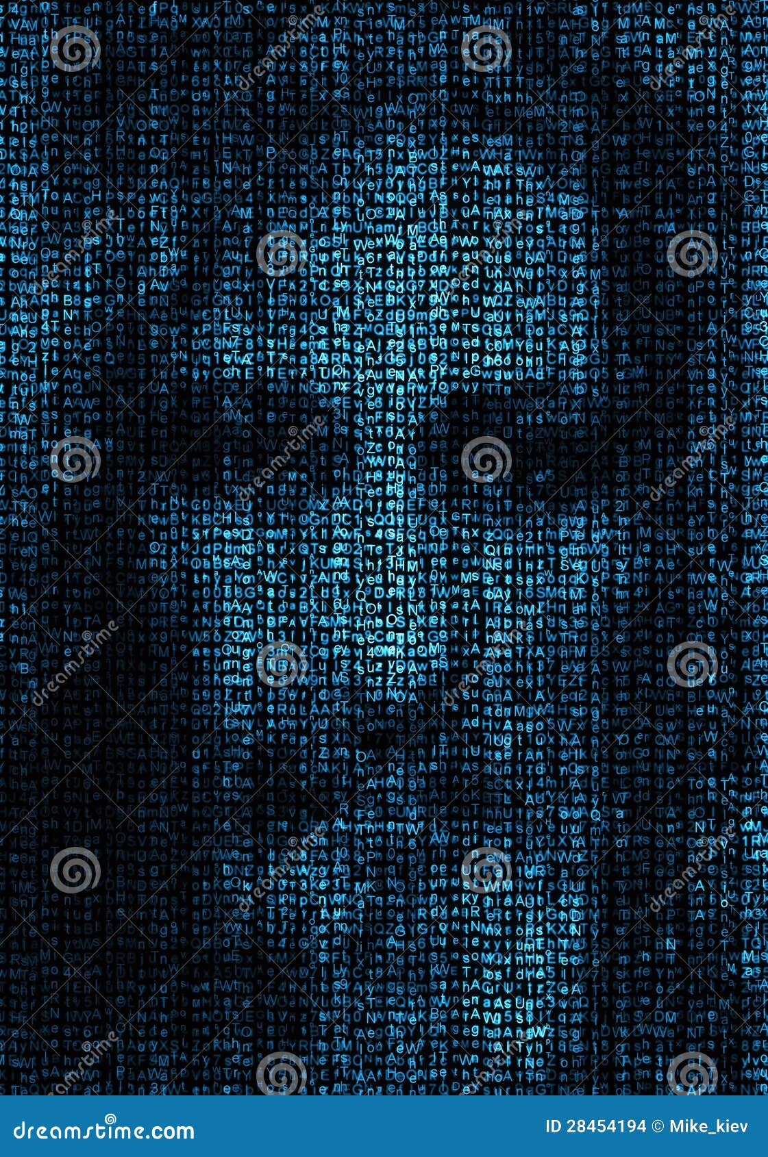 Digital god stock illustration. Illustration of glowing - 28454194