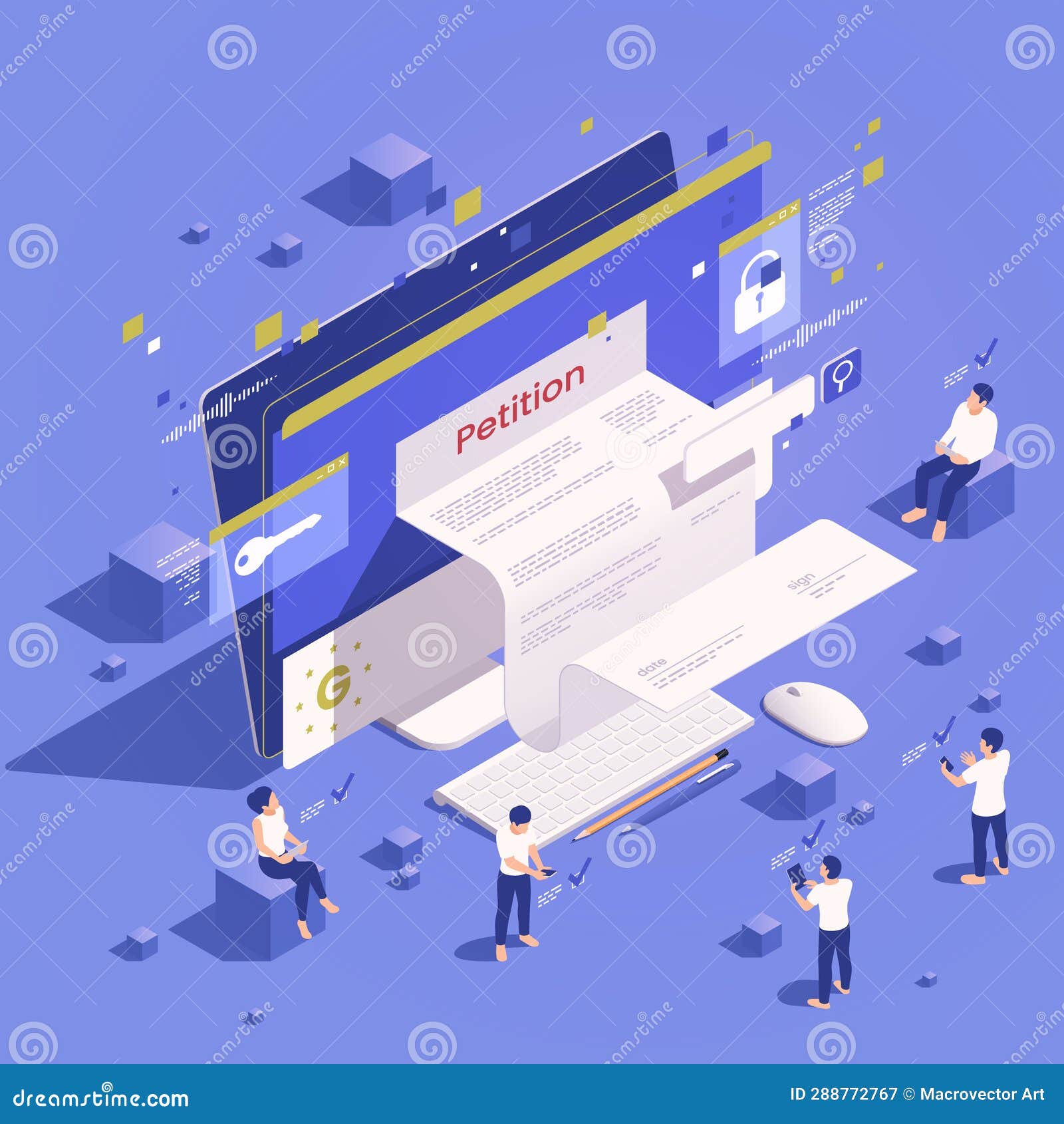 Digital Government Concept stock vector. Illustration of citizen - 288772767