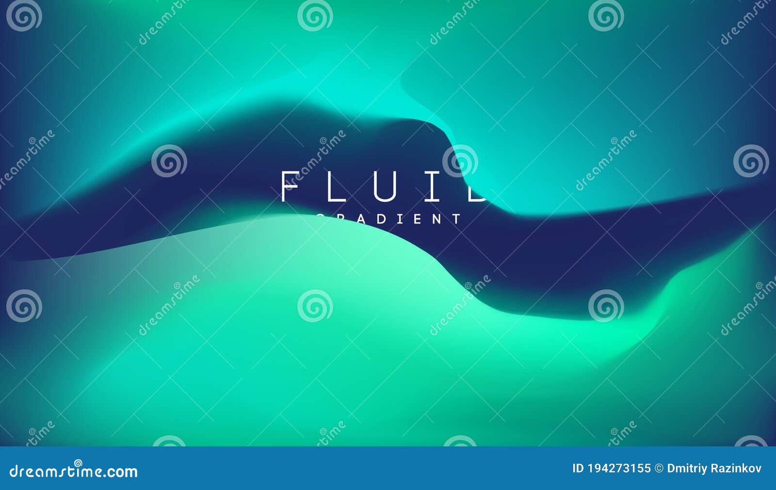 Blue Gradient Fluid Background. Fluid Colors 3d Graphic Gradient ...