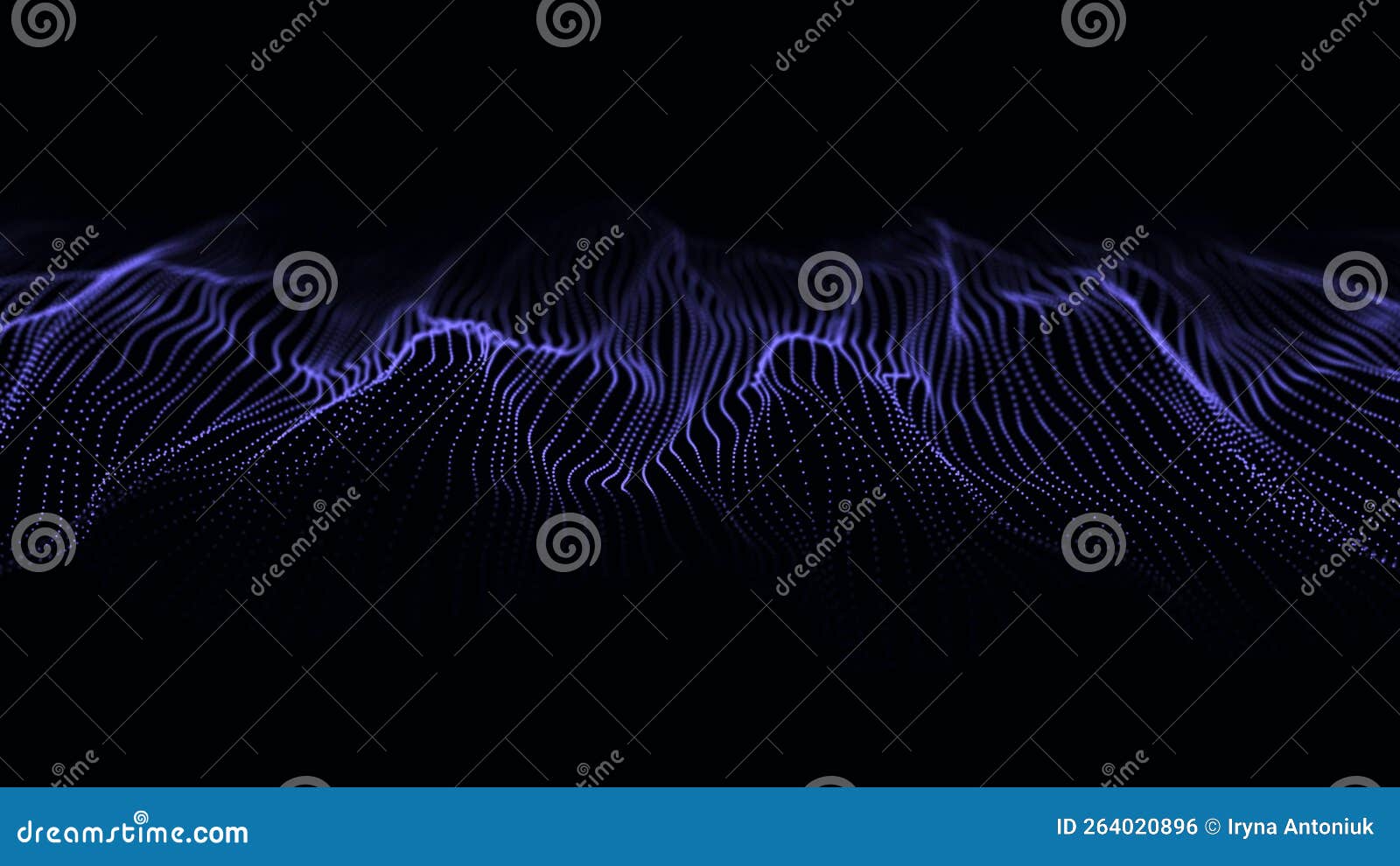 Digital Gradient Blue Wave. with Huge Deformation Effect. Analysis and ...