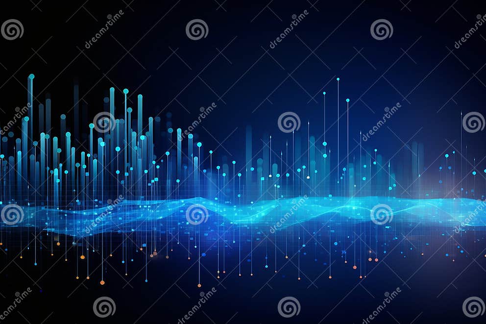 Digital Graphic Abstract Background for Technological Processes, Neural ...