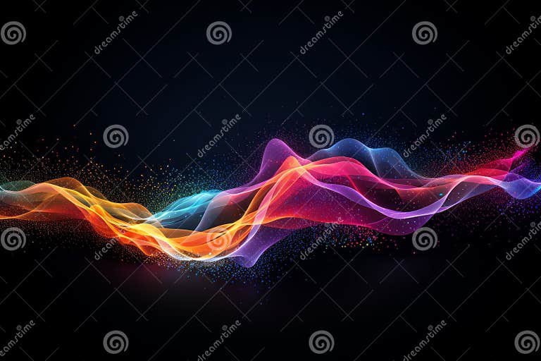 Digital Graphic Abstract Background for Technological Processes, Neural ...