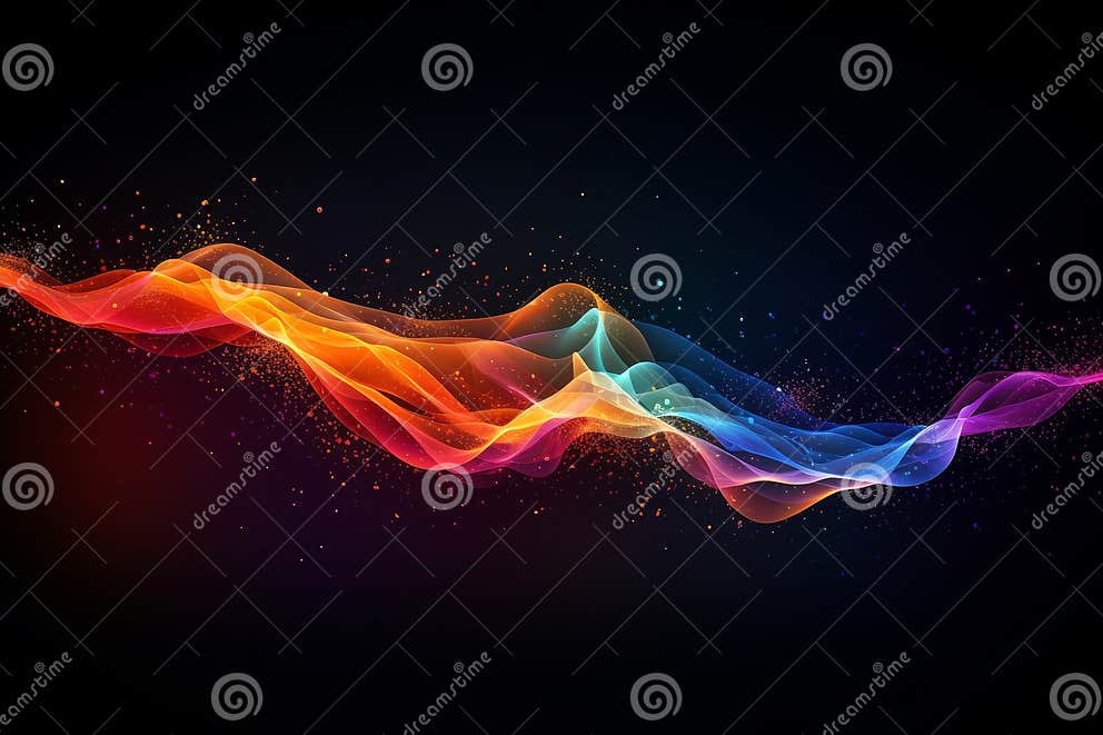 Digital Graphic Abstract Background for Technological Processes, Neural ...