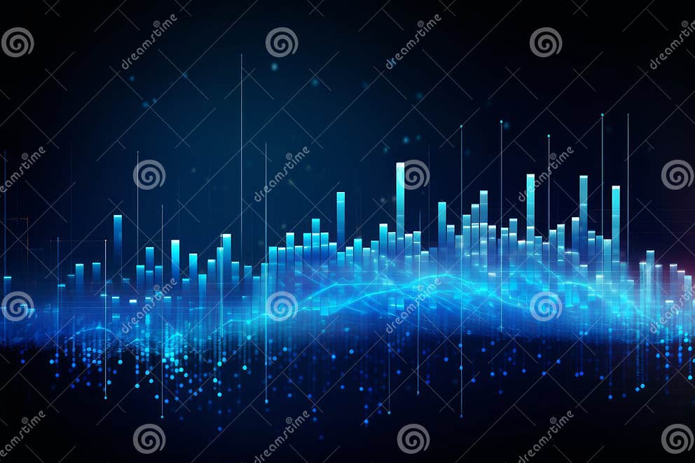 Digital Graphic Abstract Background for Technological Processes, Neural Networks, Digital Data ...