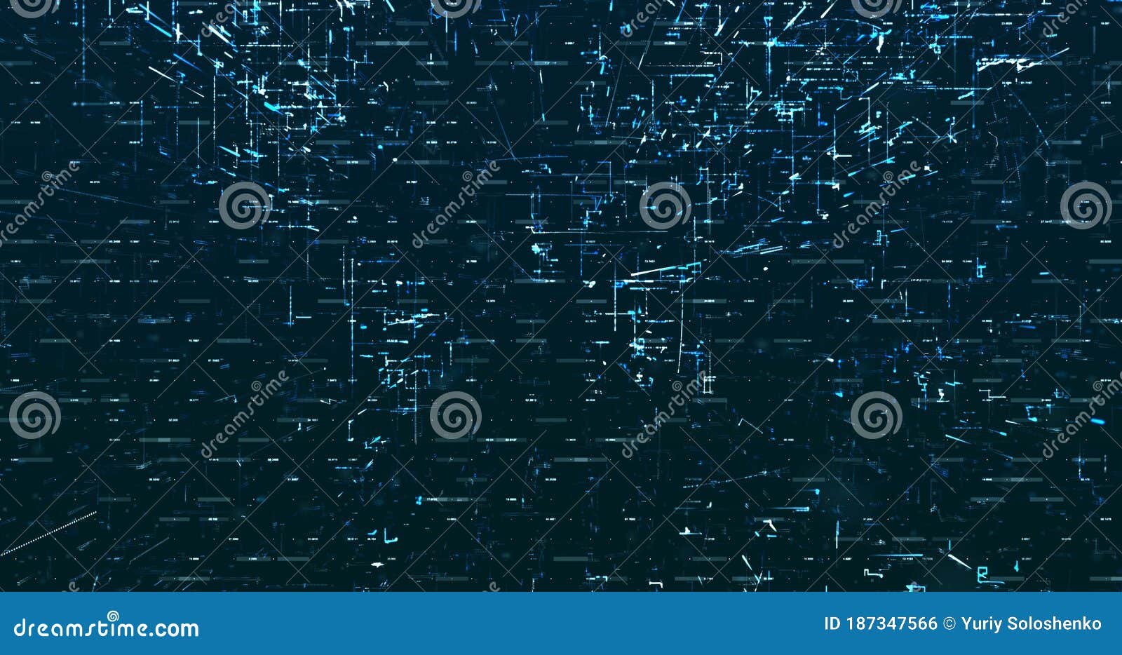 Abstract Digital Network Data Background, 3D Rendering Stock ...