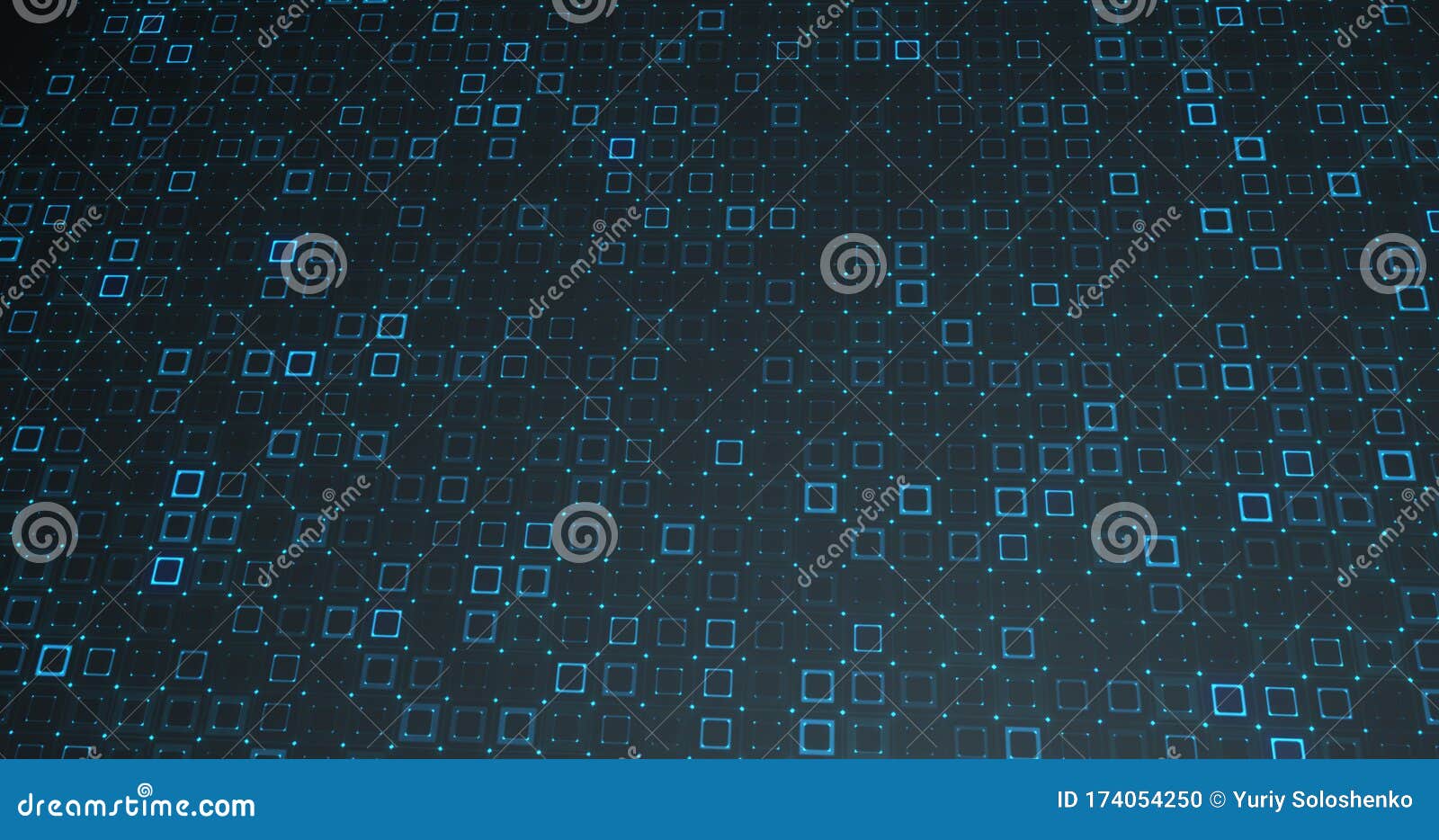 Abstract Grid Shape Landscape Background. 3D Rendering Stock ...