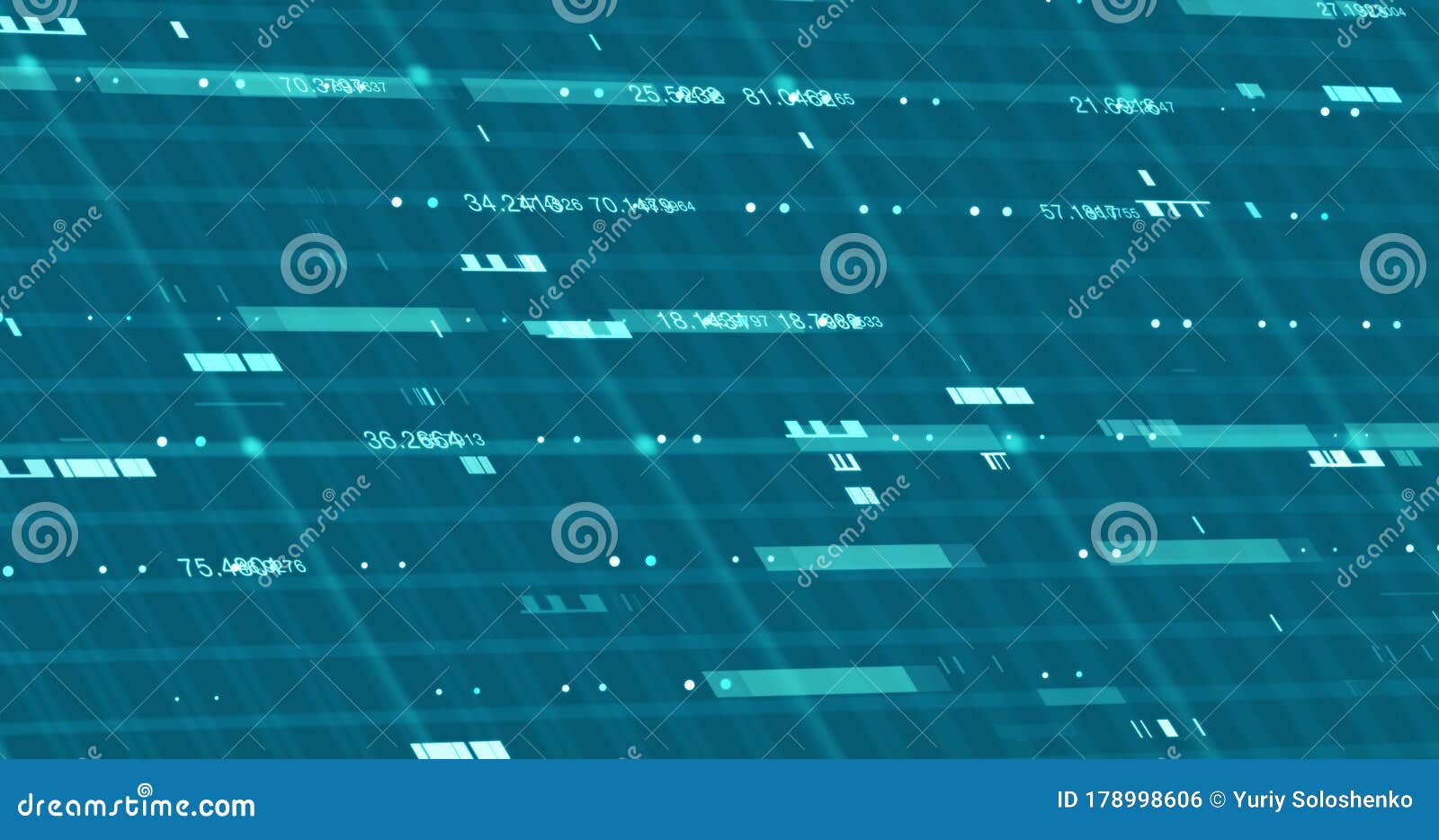 Abstract Digital Network Data Background, 3D Rendering Stock ...