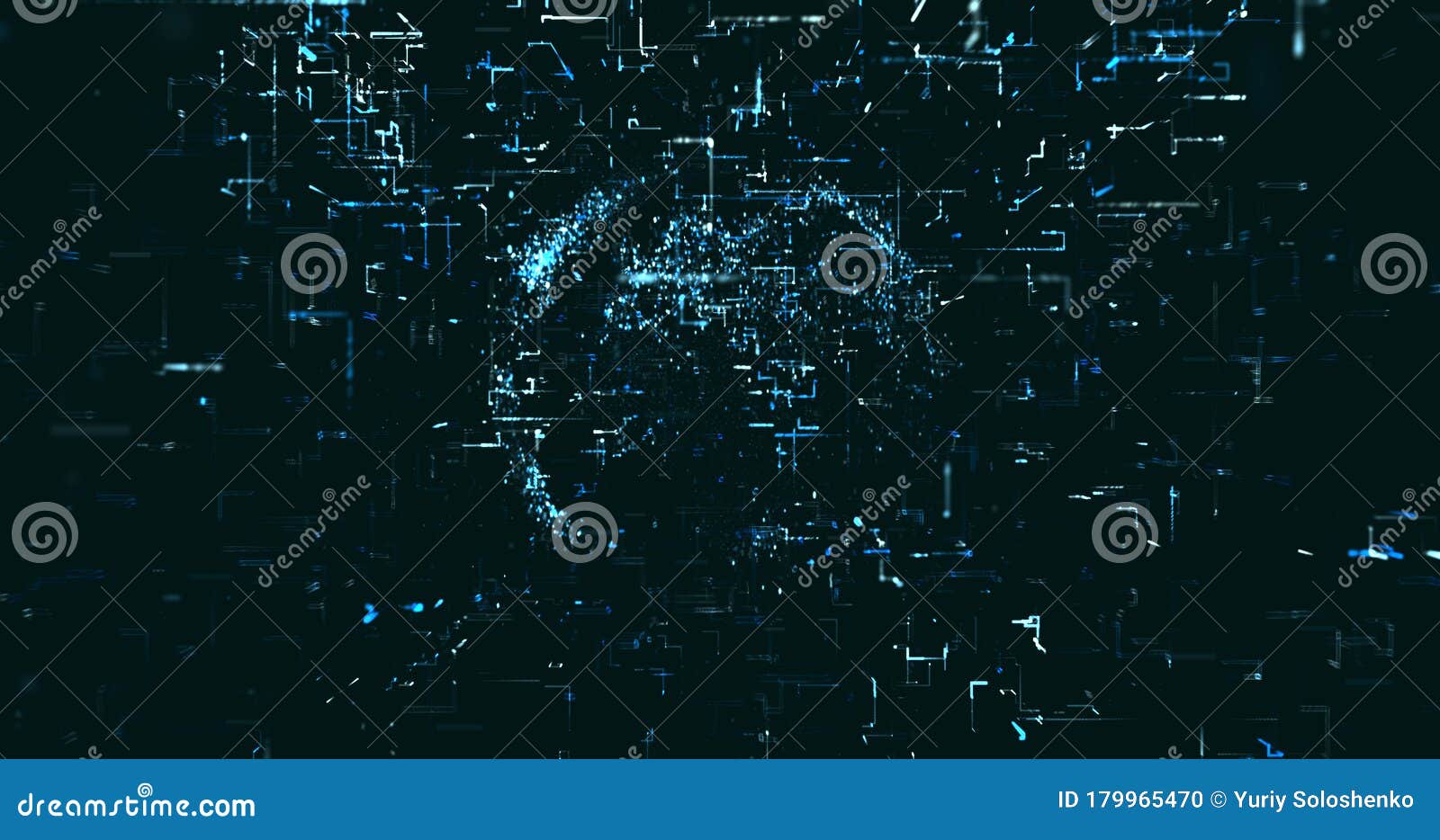 Abstract Digital Network Data Background, 3D Rendering Stock ...