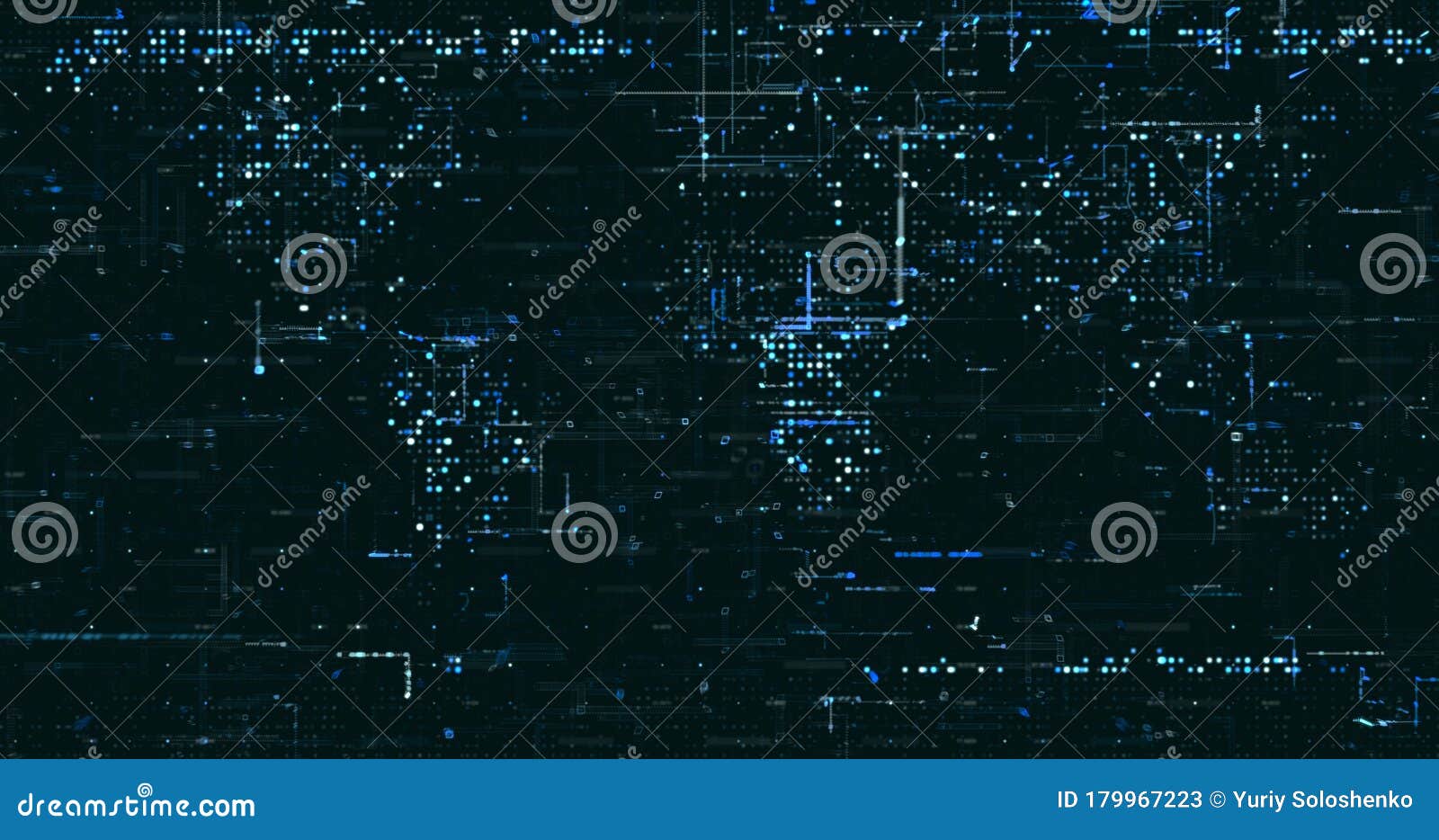 Abstract Digital Network Data Background, 3D Rendering Stock ...
