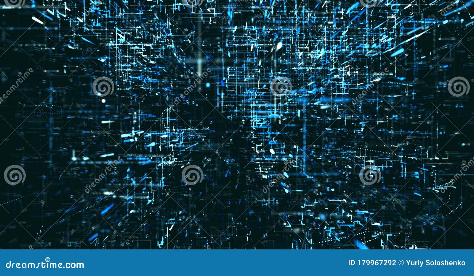 Abstract Digital Network Data Background, 3D Rendering Stock ...