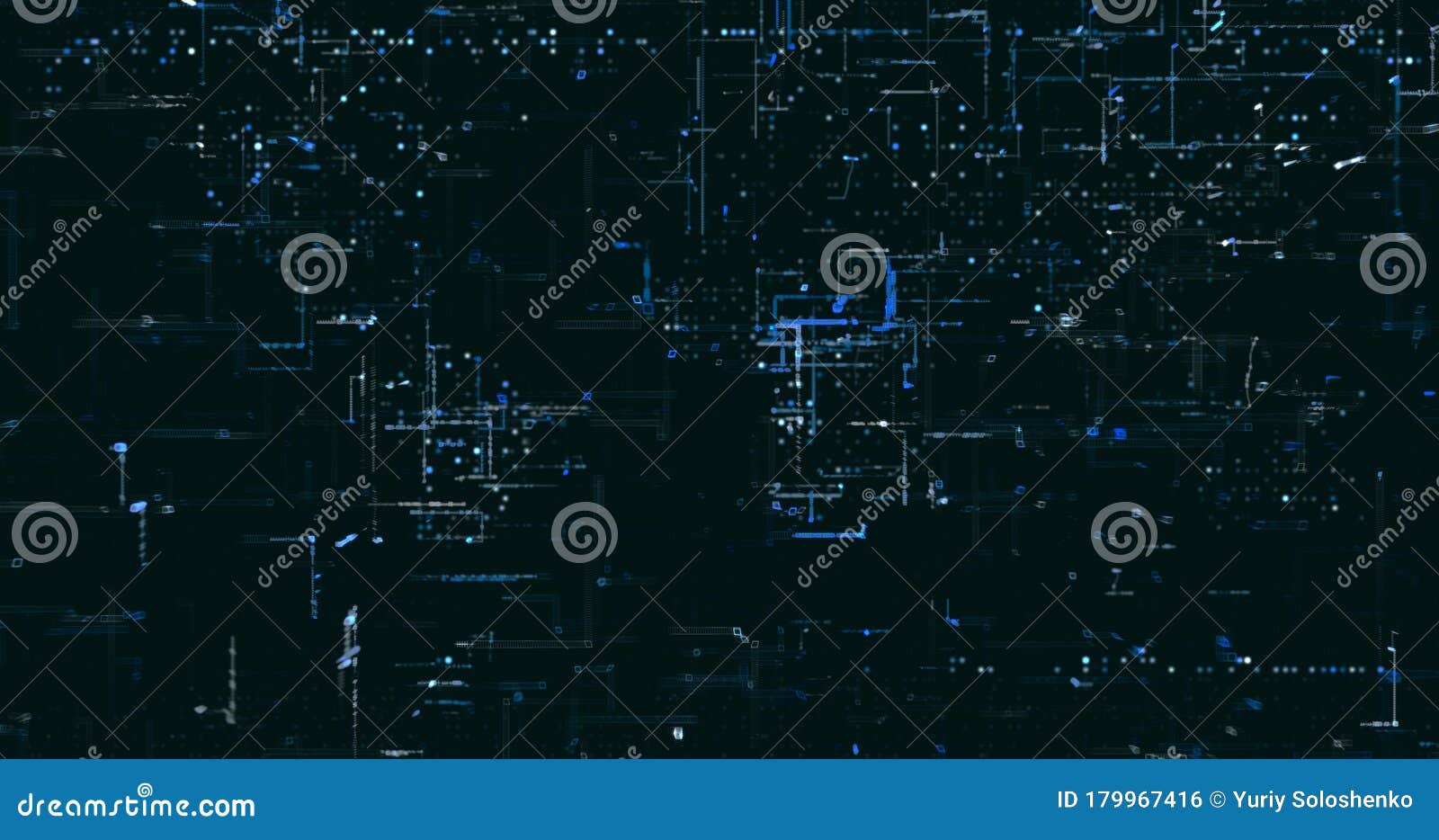 Abstract Digital Network Data Background, 3D Rendering Stock ...