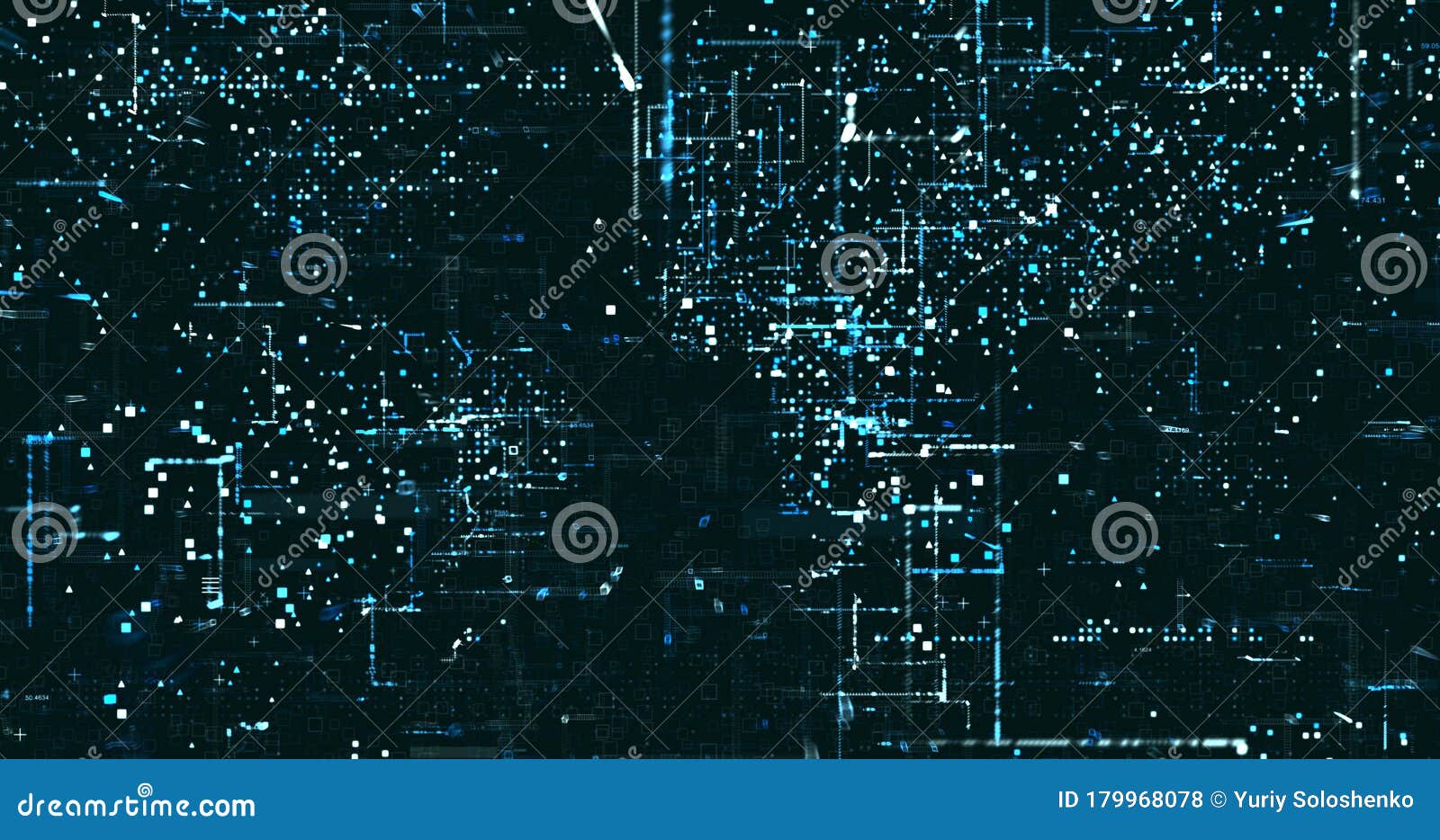 Abstract Digital Network Data Background, 3D Rendering Stock ...