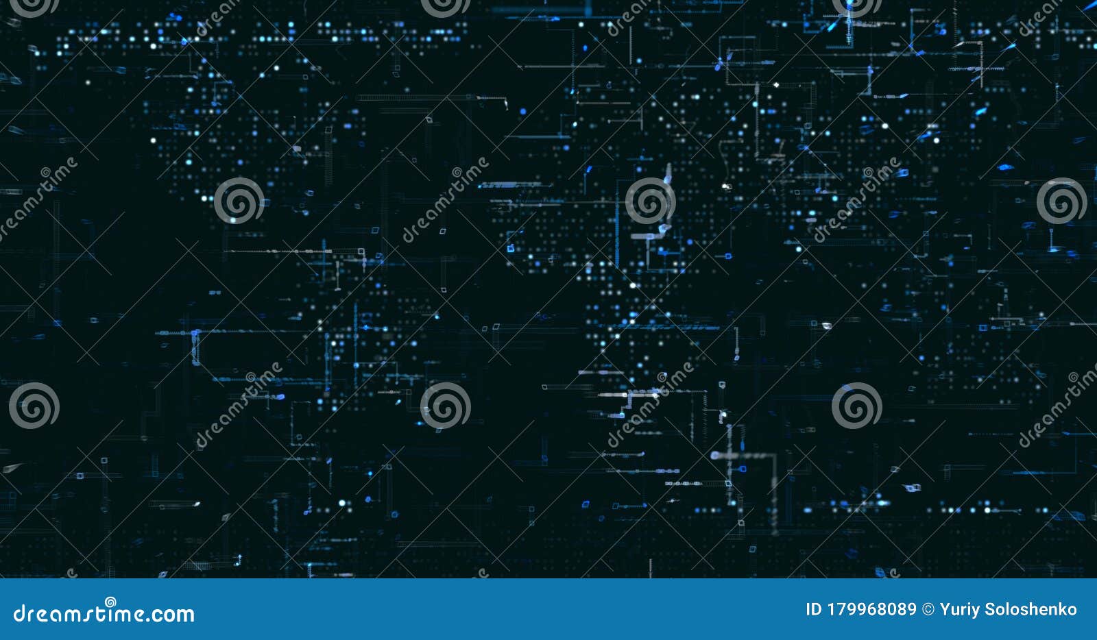 Abstract Digital Network Data Background, 3D Rendering Stock ...