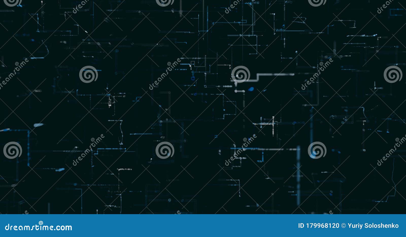 Abstract Digital Network Data Background, 3D Rendering Stock ...