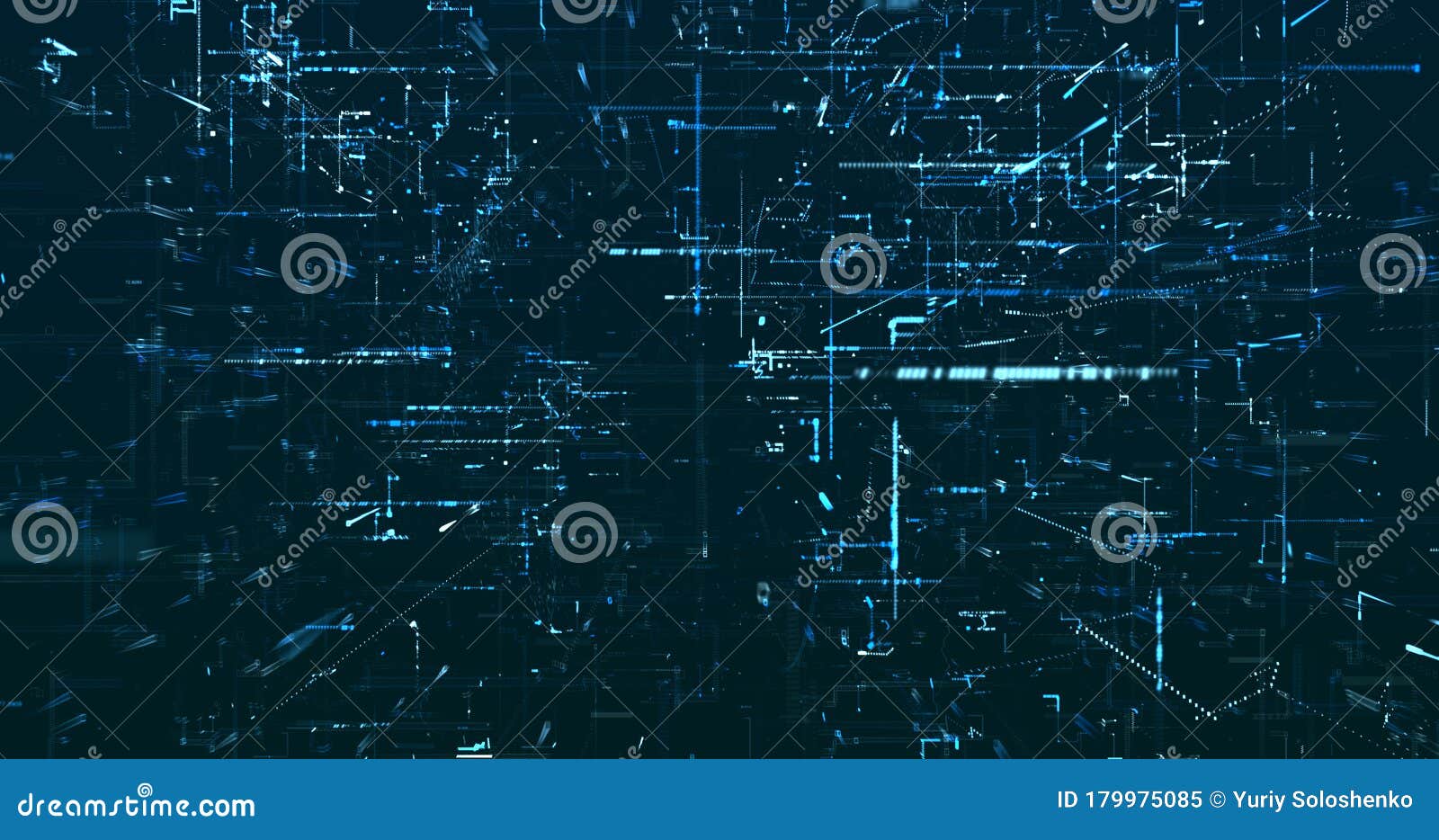 Abstract Digital Network Data Background, 3D Rendering Stock ...